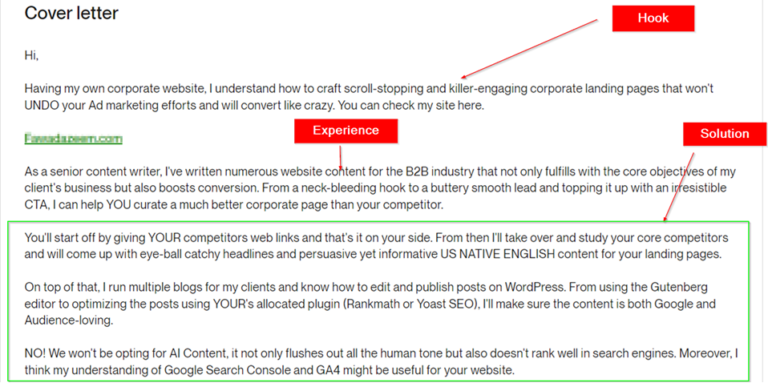 6 Most Underrated and Effective Cover Letter Templates on Upwork that ...